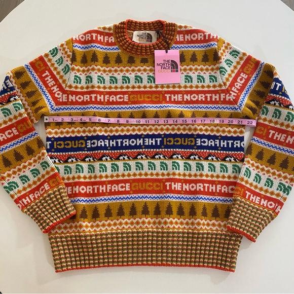 Gucci | Sweaters | Gucci X North Face Fair Isle Jacquard Sweater | Poshmark